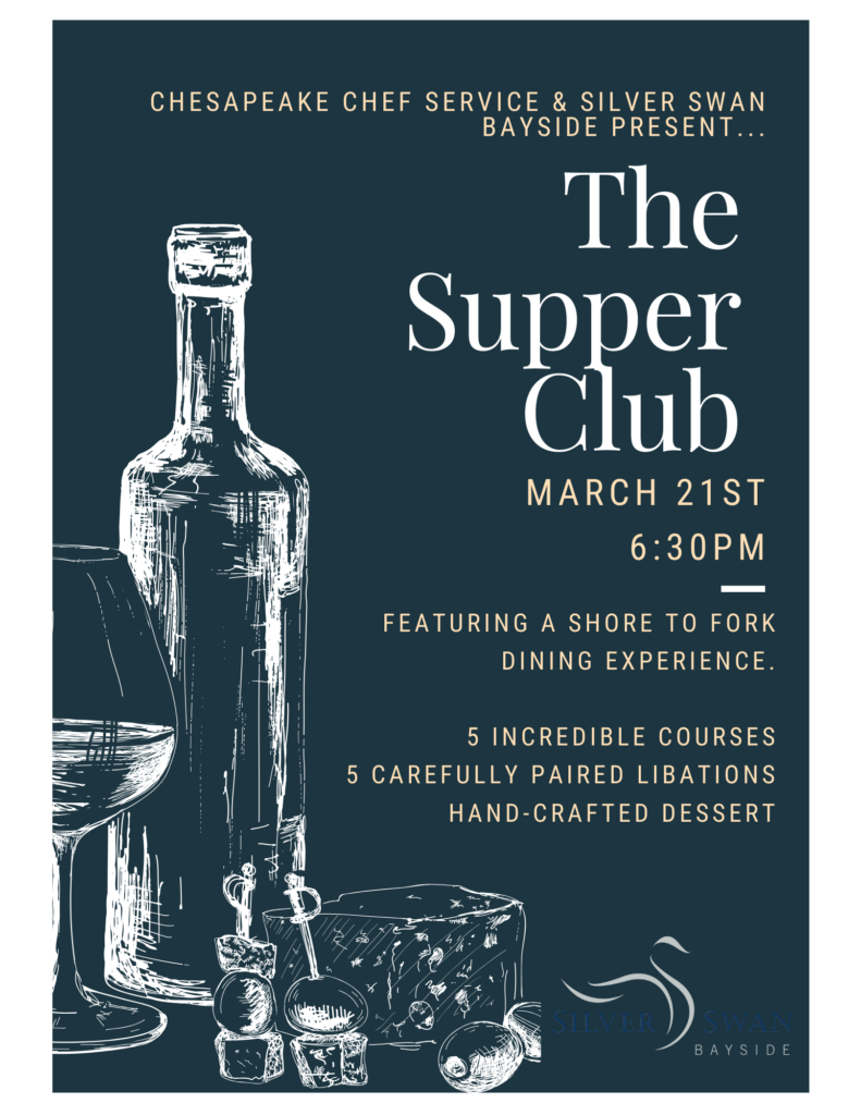March Supper Club - Silver Swan Bayside